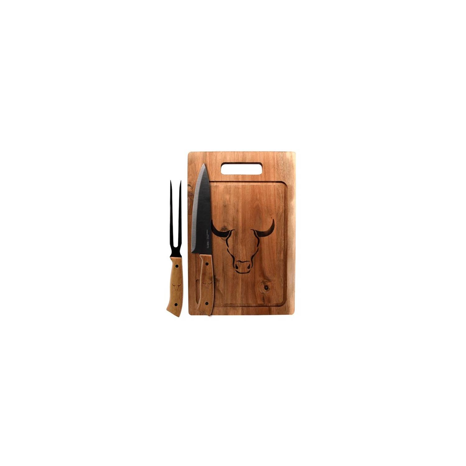 SET TABLA CUCHILLO + PINCHO WAYU - El Parrillero Autral