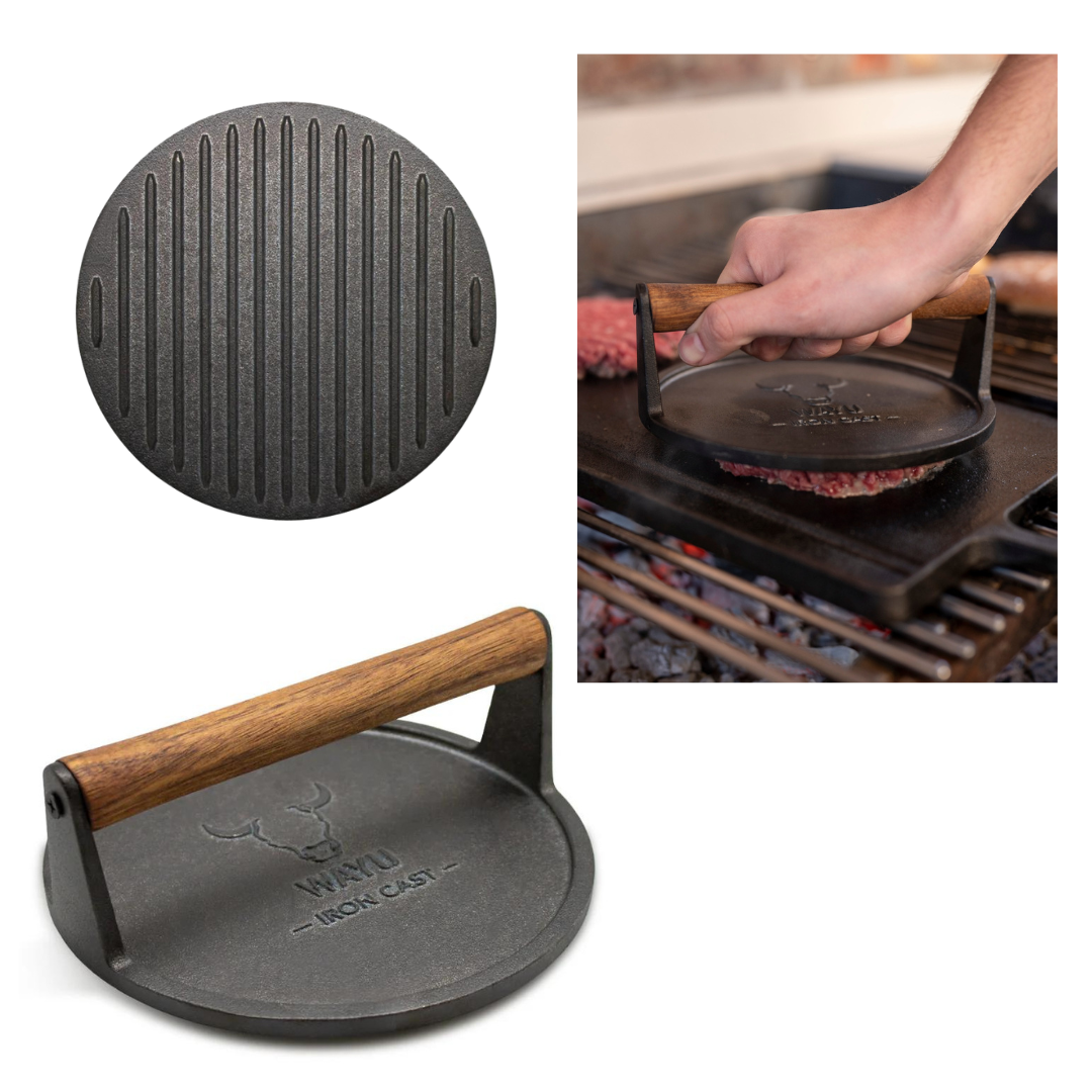 Prensa Redonda Parrillera Hierro Fundido - El Parrillero Autral